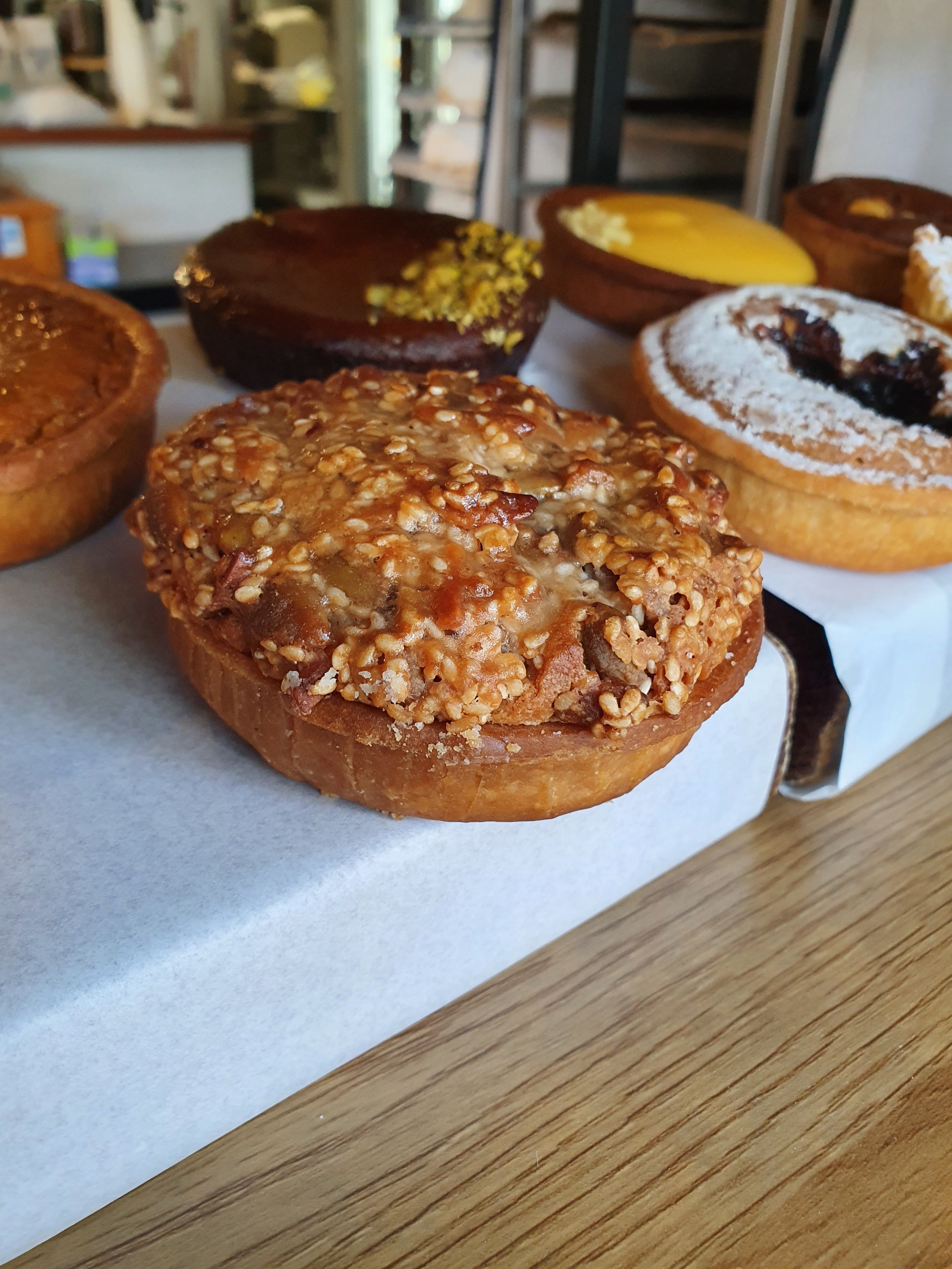 Sesame & Chocolate Tart | Uprising Bakery