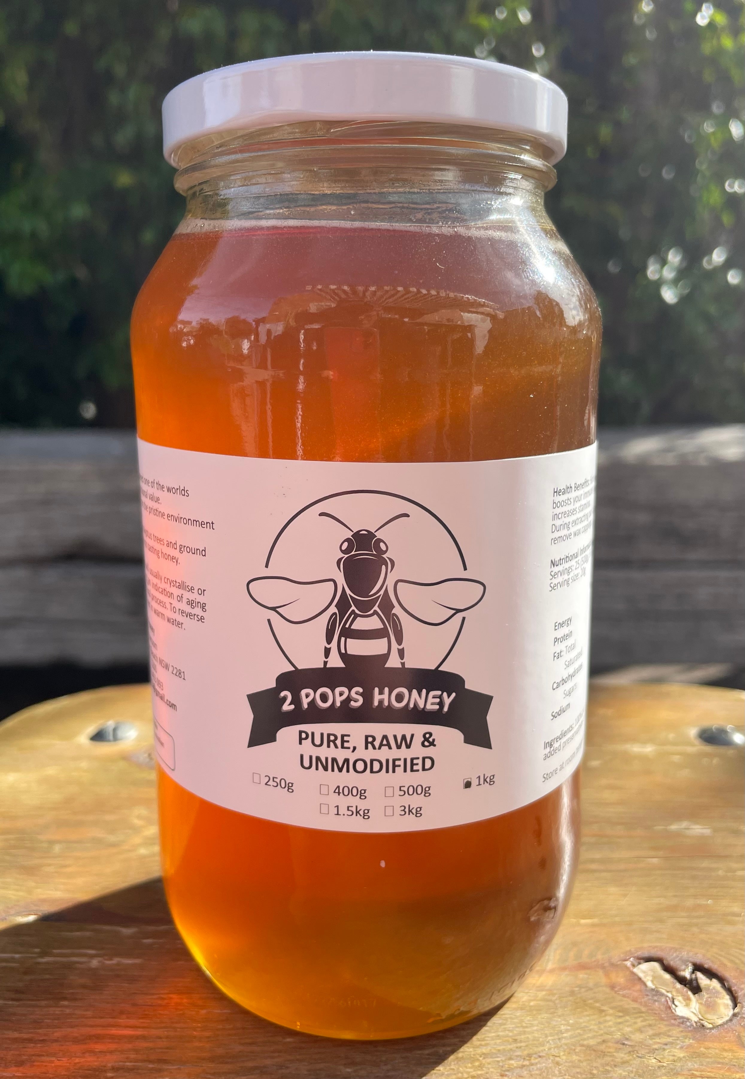 2 Pops Honey - 1kg | Uprising Bakery